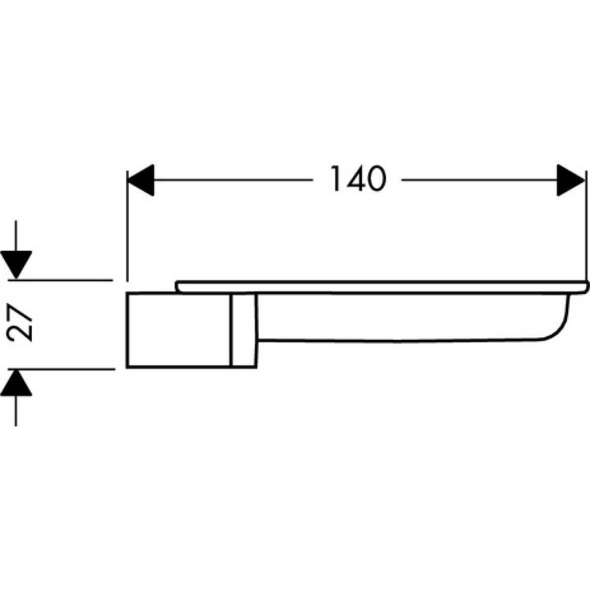 Купить Мыльница hansgrohe Casetta S для душевого гарнитура 28684000 ...